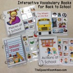 Interactive Vocabulary Books for Back to School - Speech Room News